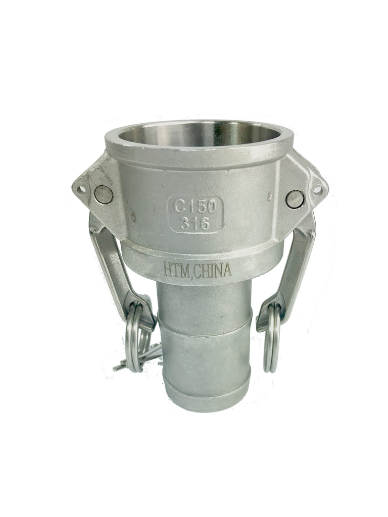 Type C (Female Coupler X Hose) 316 SS Cam Lock Coupling ...